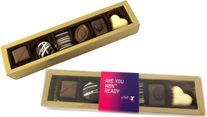 Promotional 6 Pack Choc Box ASSORTED Pralines: Branded Online