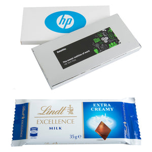 Promotional Lindt Bar in Silver or White Box 35g: Branded Online
