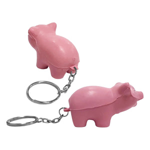 Promotional Stress Pig Key Ring: Branded Online | Simply Merchandise